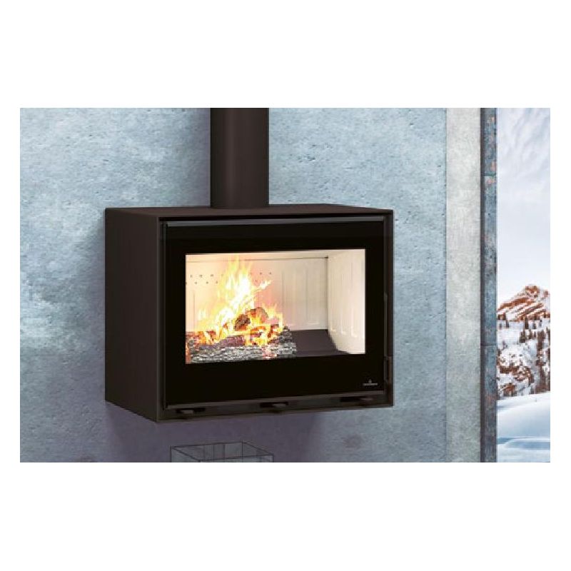 Poêle à bois avec option prise d'air direct - BRONPI Cairo 70 Box ...